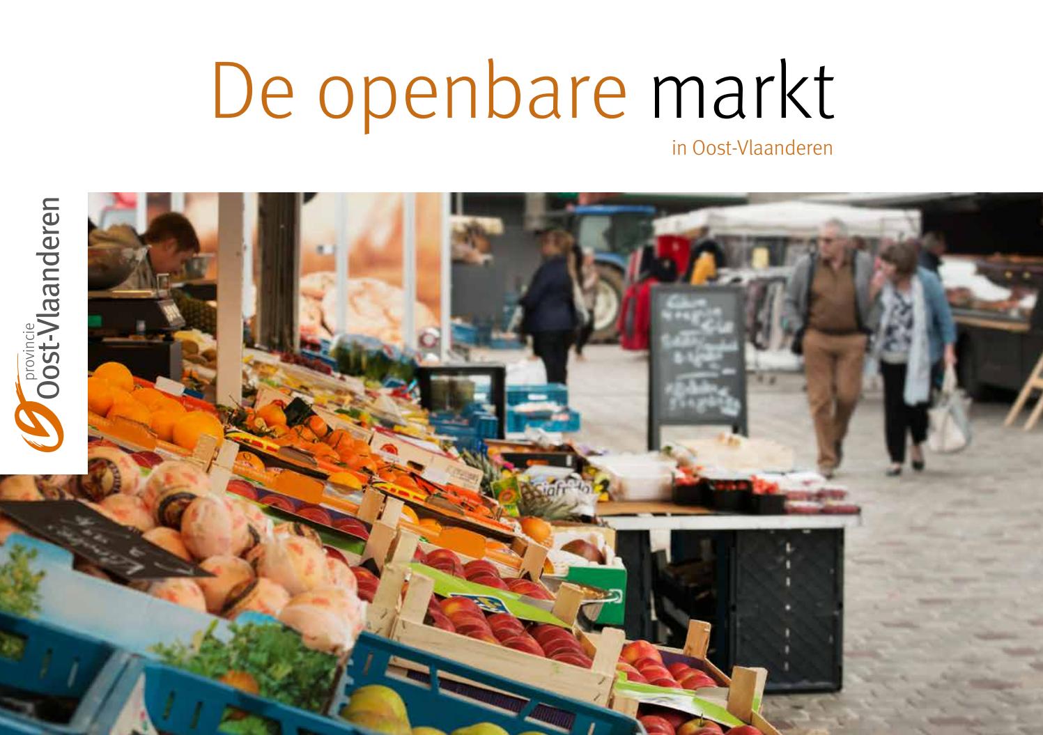 De openbare markt in Oost-Vlaanderen by Provincie Oost-Vlaanderen ...