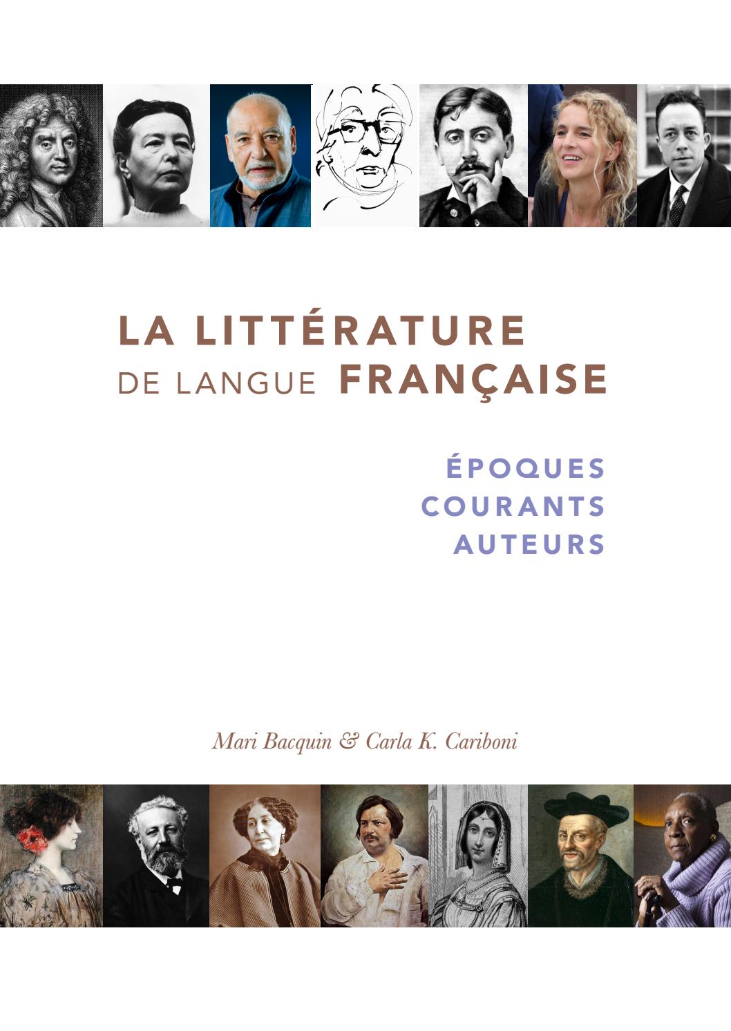 La littérature de langue française by Folkuniversitetets förlag - Issuu