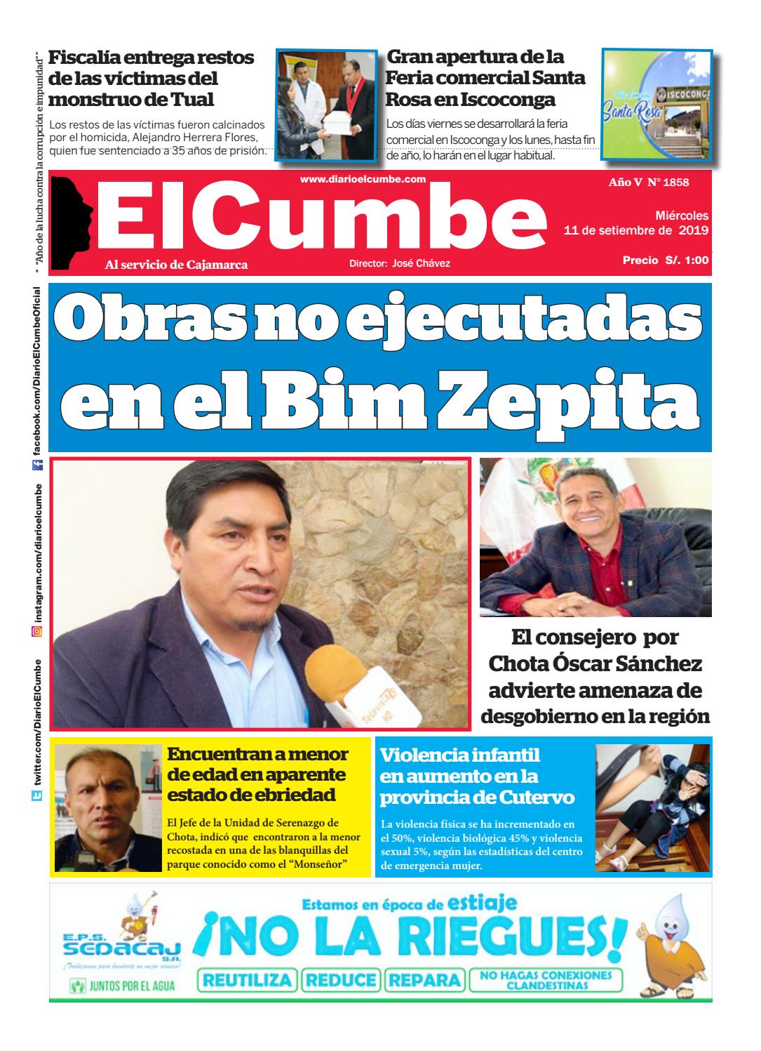 Diario El Cumbe 11 09 2019 by Diario El Cumbe - Issuu