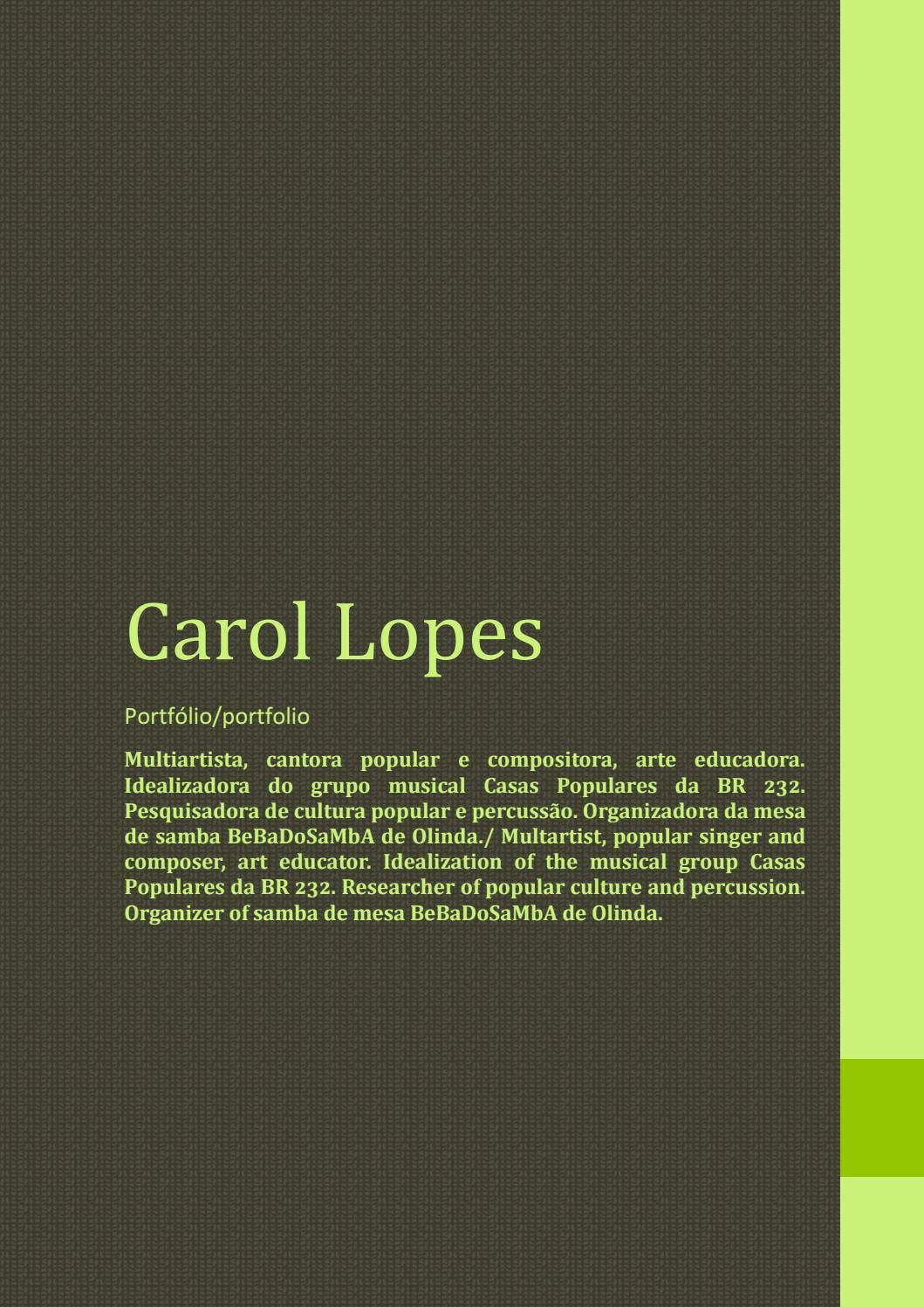 Carol Lopes portfólio by Carol Lopes - Issuu