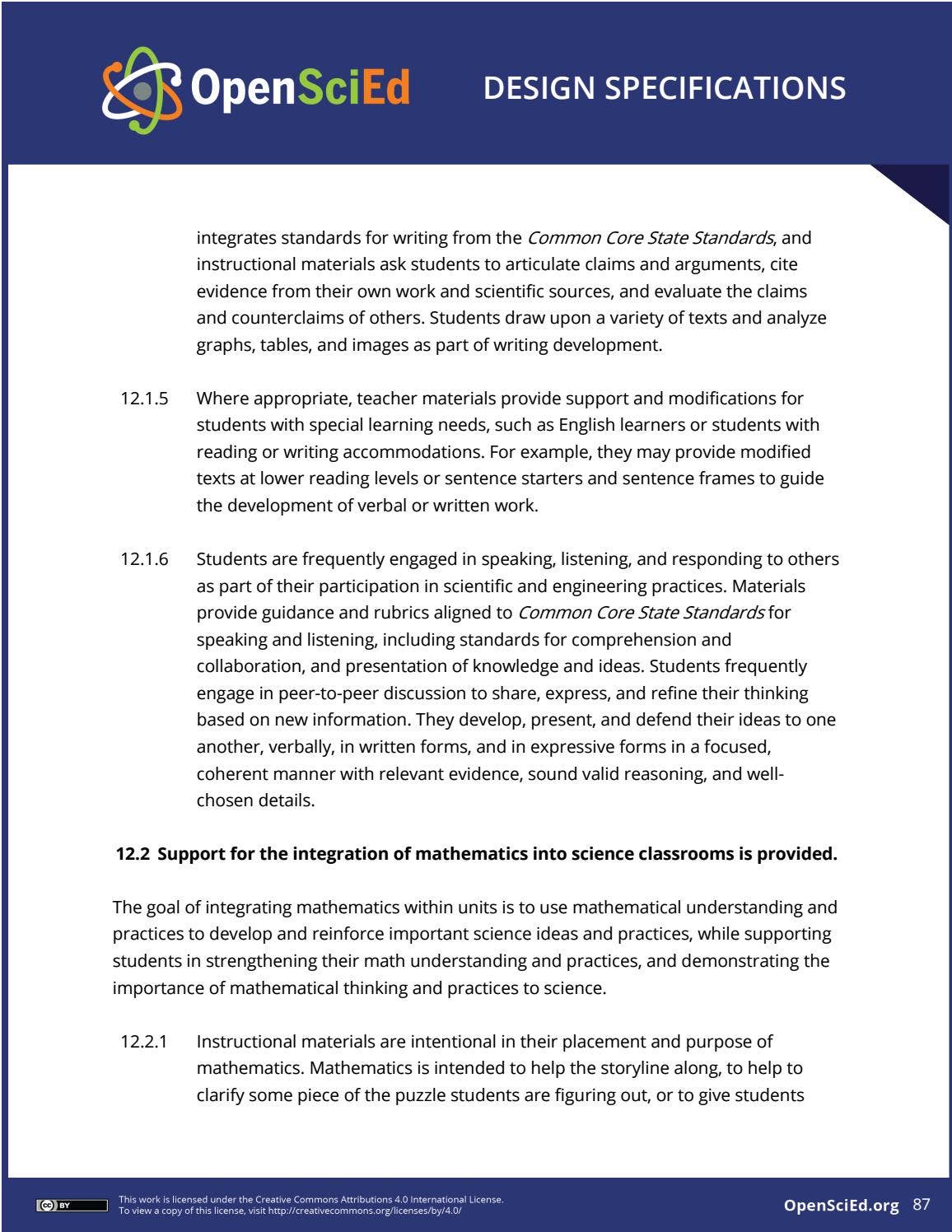 OpenSciEd Instructional Material Design Specifications - Middle School ...