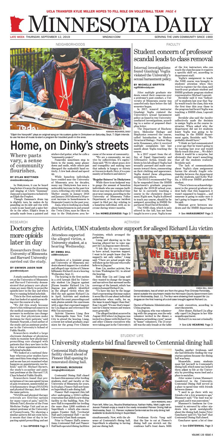 September 12, 2019 by The Minnesota Daily - Issuu