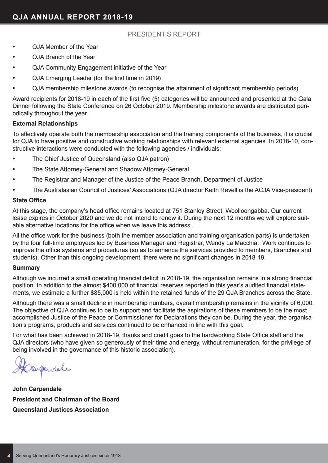 QJA Journal Spring 2019 by Queensland Justices Association - Issuu