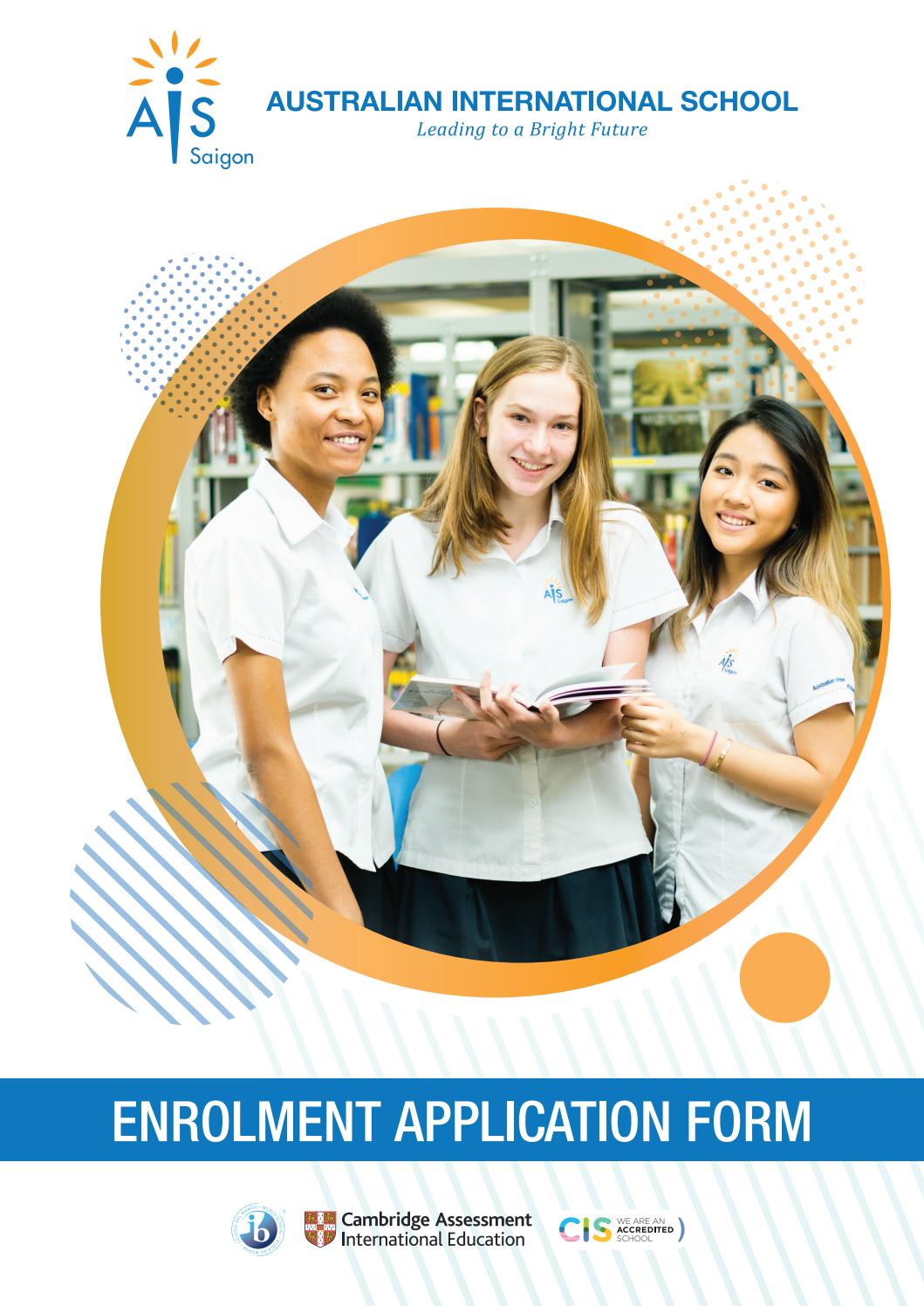 AIS Enrolment Application Form by ACG Schools - Issuu