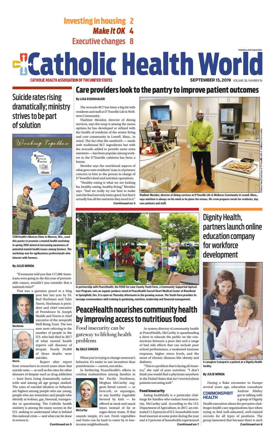 Catholic Health World - September 15, 2019 by Catholic Health ...
