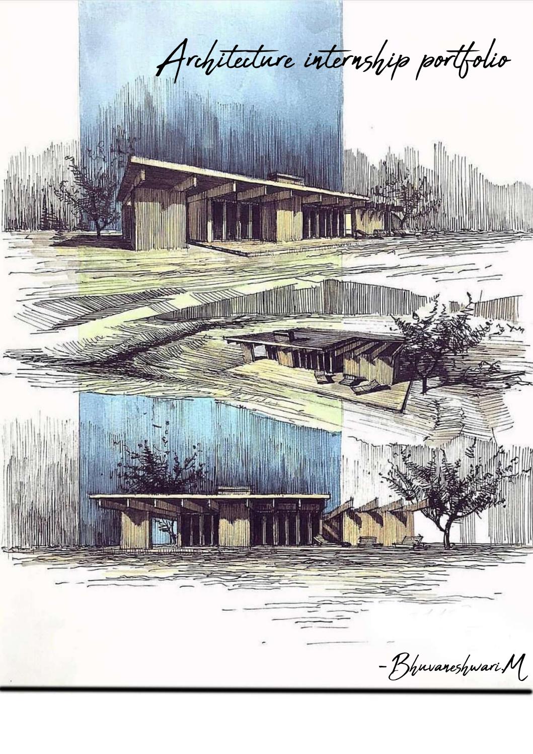 Architecture Internship Portfolio By Bhuvaneshwari M Issuu
