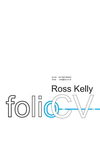 Ross Kelly - Technical Folio by Ross Kelly - Issuu