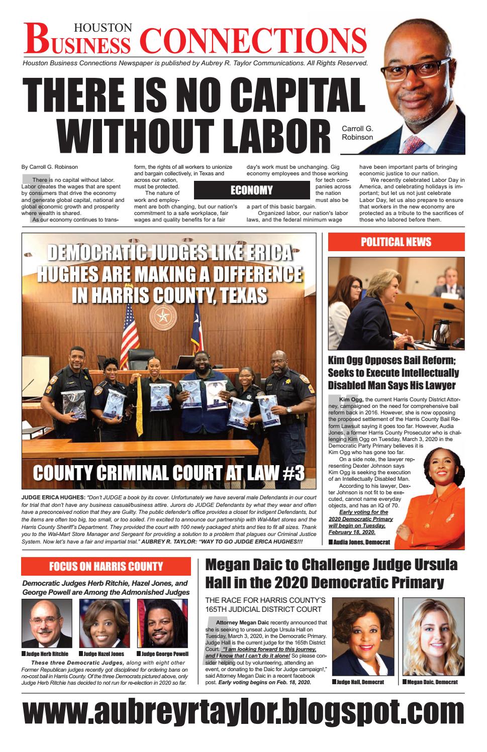 Judge Erica Hughes, Carroll G. Robinson, District Attorney Kim Ogg, and ...