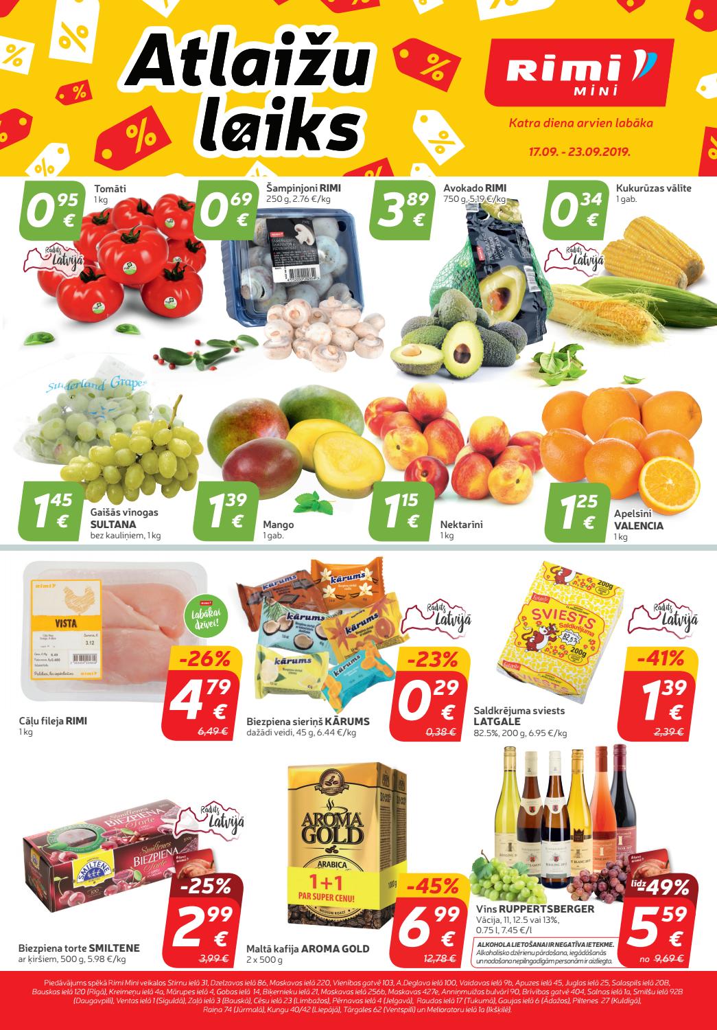 Rimi Mini piedāvājumi 17.09. - 23.09.2019. by Rimi - Issuu