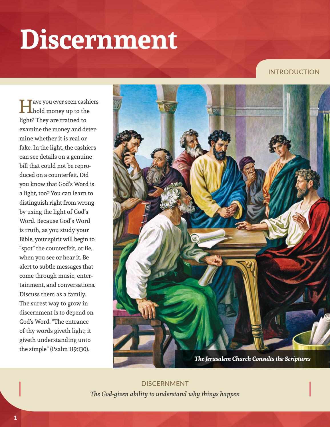 Discernment by Institute in Basic Life Principles - Issuu
