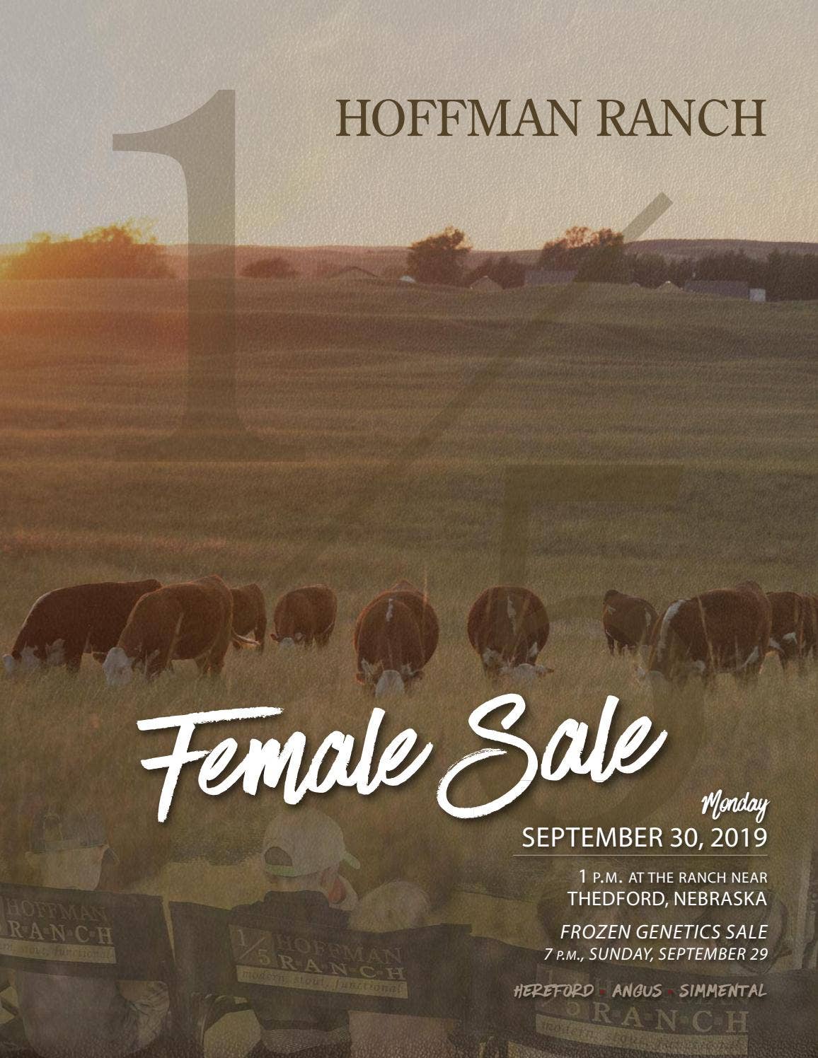 Hoffman Ranch Female Sale by American Hereford Association - Issuu