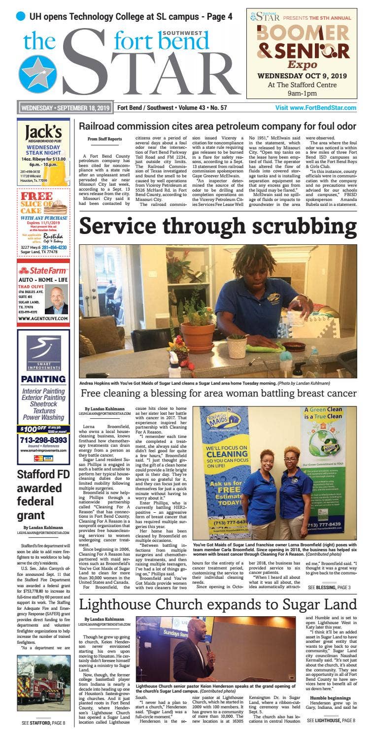 09-18-19 Edition of the Fort Bend Star by Fort Bend Star | Fort Bend ...