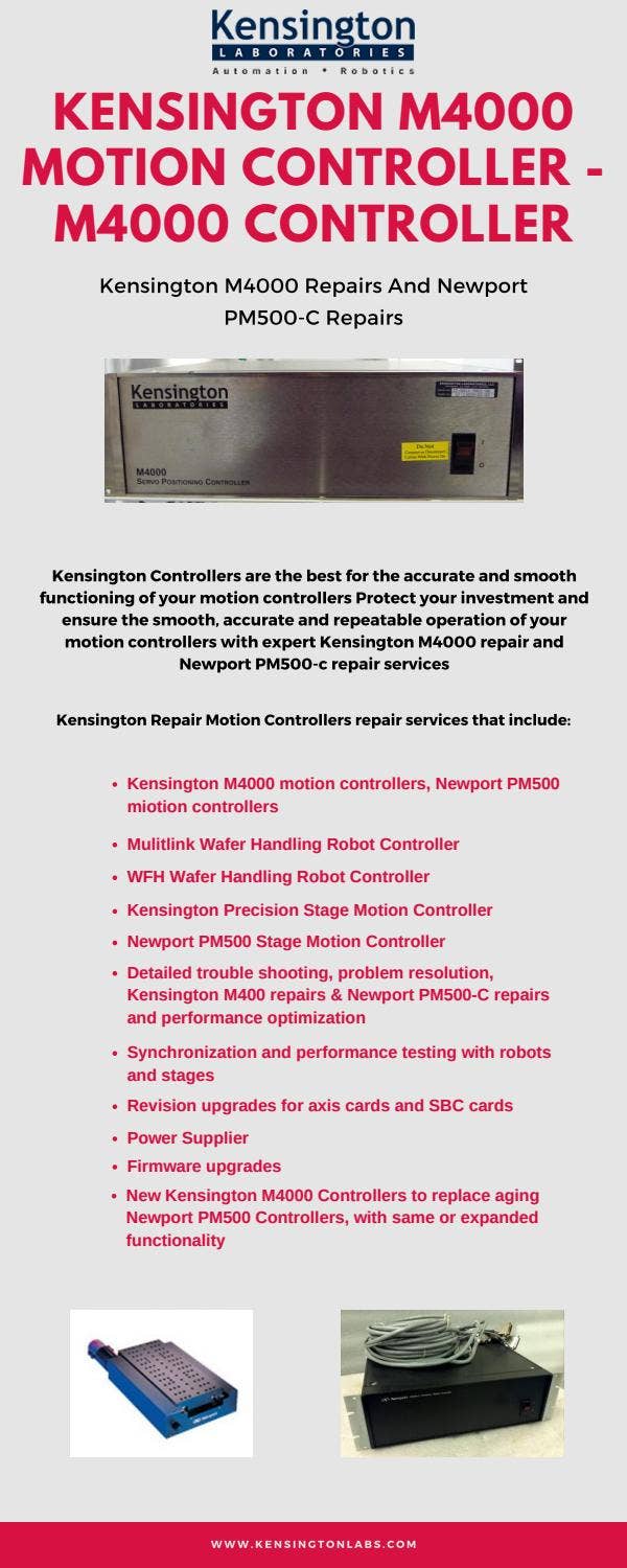 M4000 Controller- Kensington M4000 Motion Controllers by Kensington ...