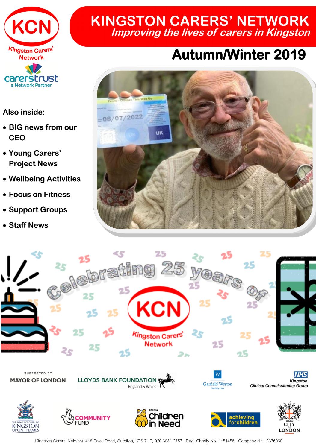 KCN Autumn/Winter 2019 Newsletter by Kingston Carers' Network - Issuu