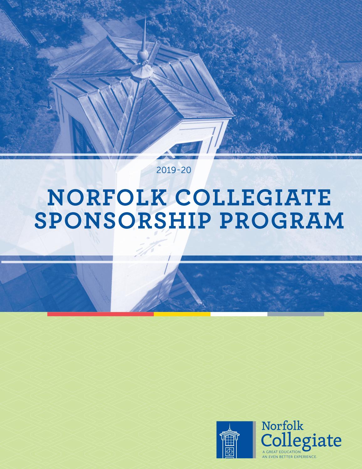 Norfolk Collegiate Sponsorship Program: 2019-20 by Norfolk Collegiate ...