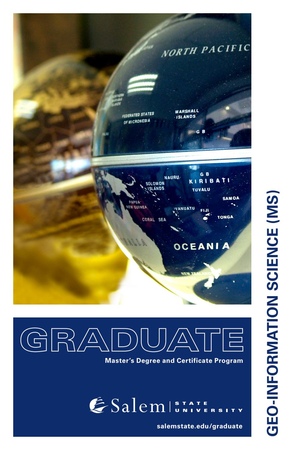 Master of Geo-Information Science (MS) by Salem State University - Issuu
