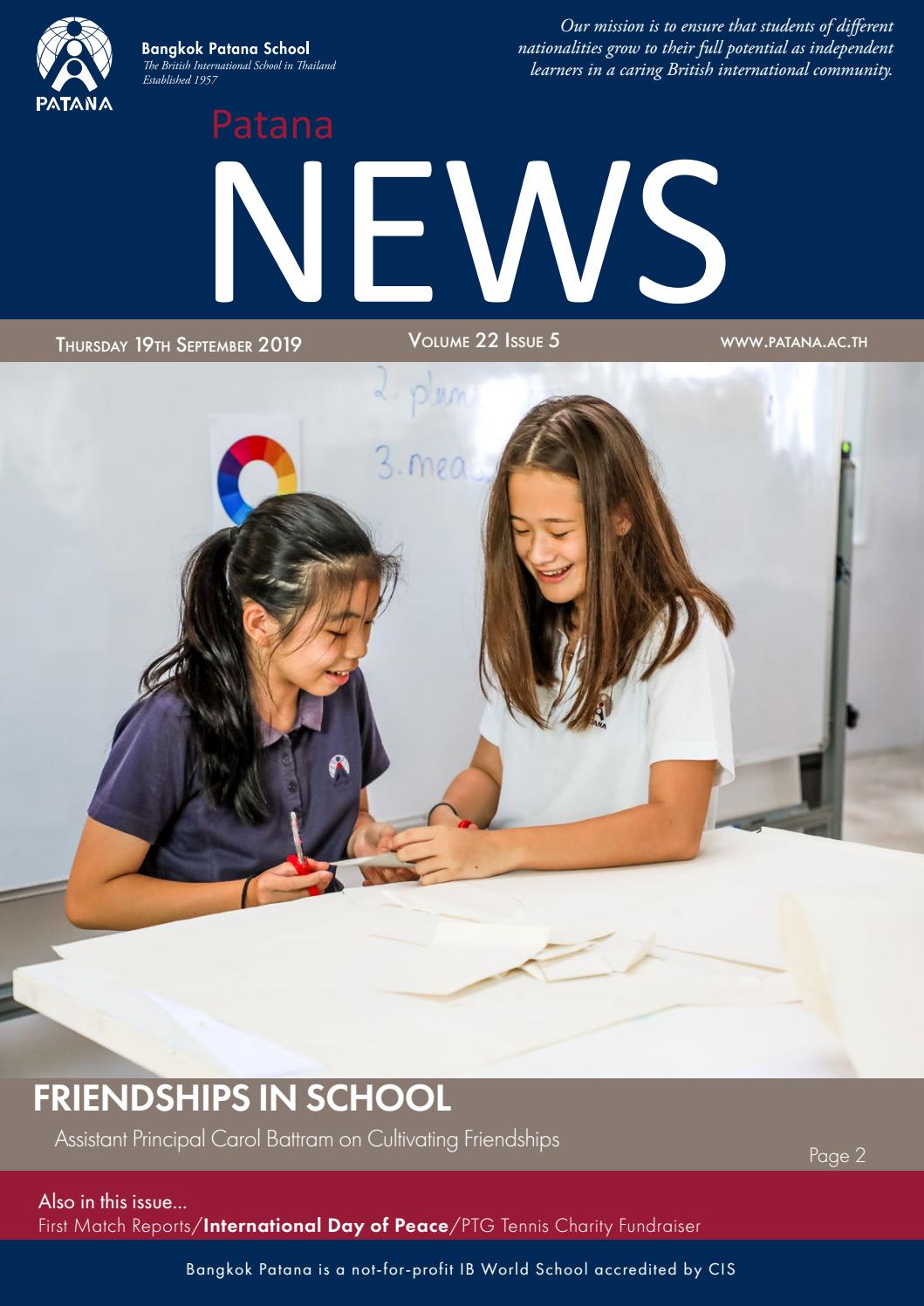 Patana News Volume 22 Issue 5 by Bangkok Patana School - Issuu