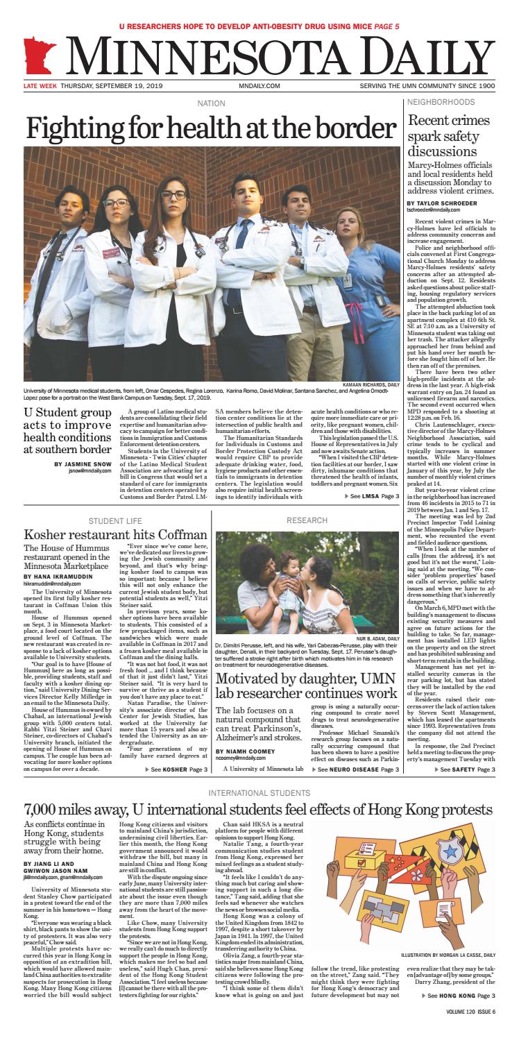 September 19, 2019 by The Minnesota Daily - Issuu