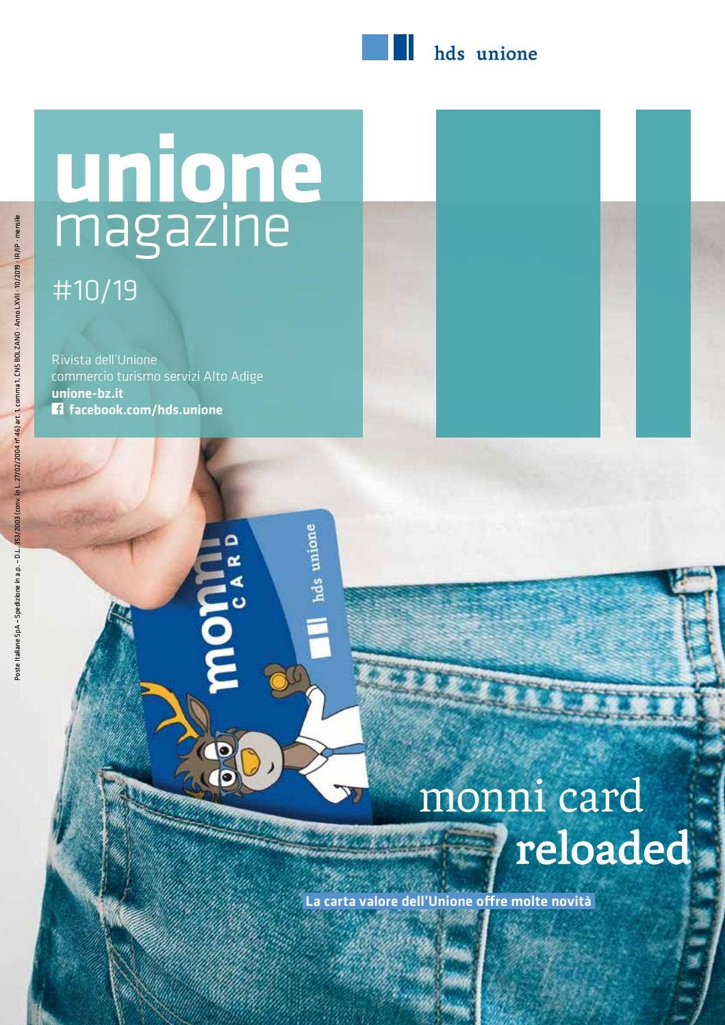 unione magazine #10/19: monni card reloaded by hds unione - Issuu