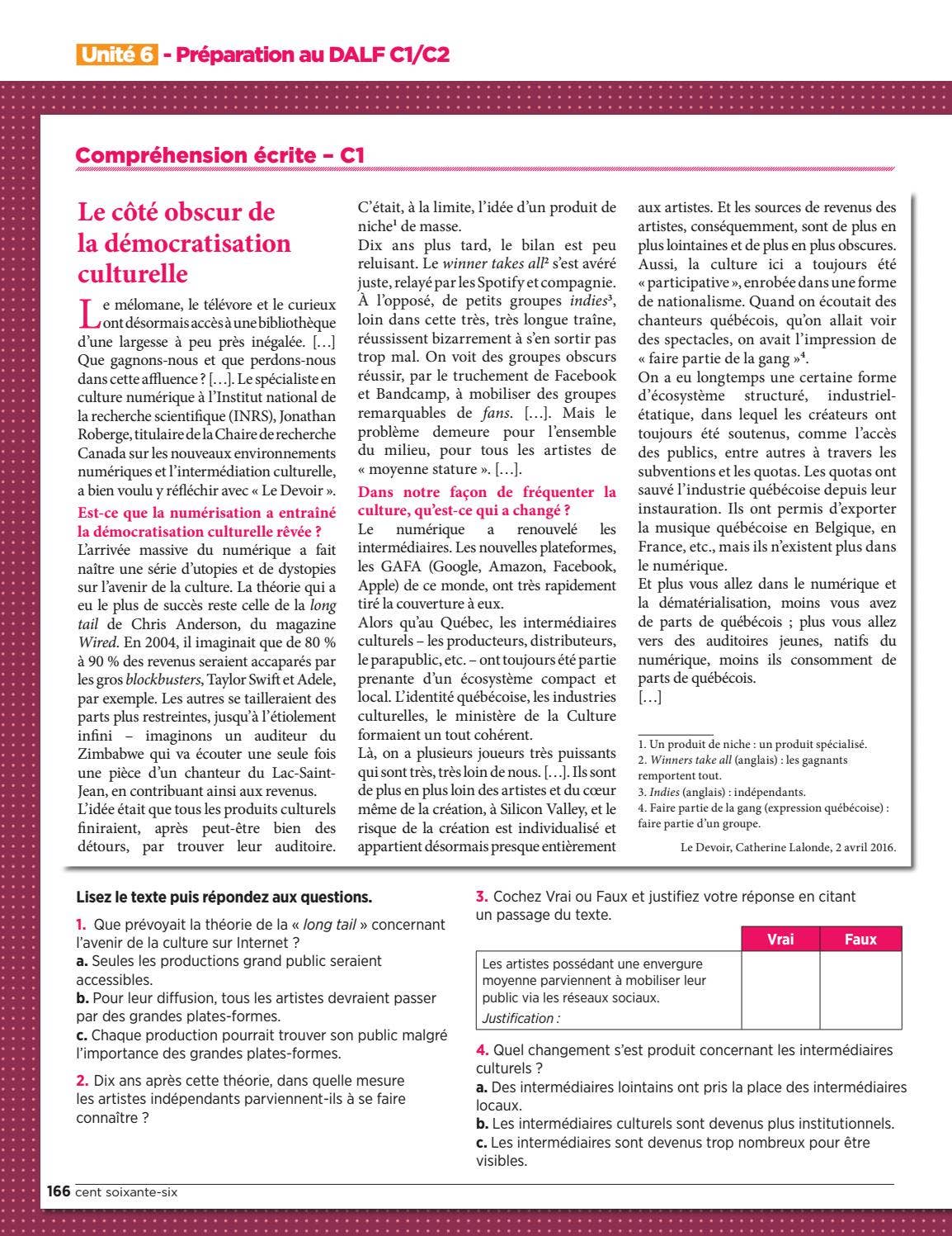 Tendances - Niveau C1/C2 - Livre de l'élève + DVD-Rom Nouveauté by CLE ...