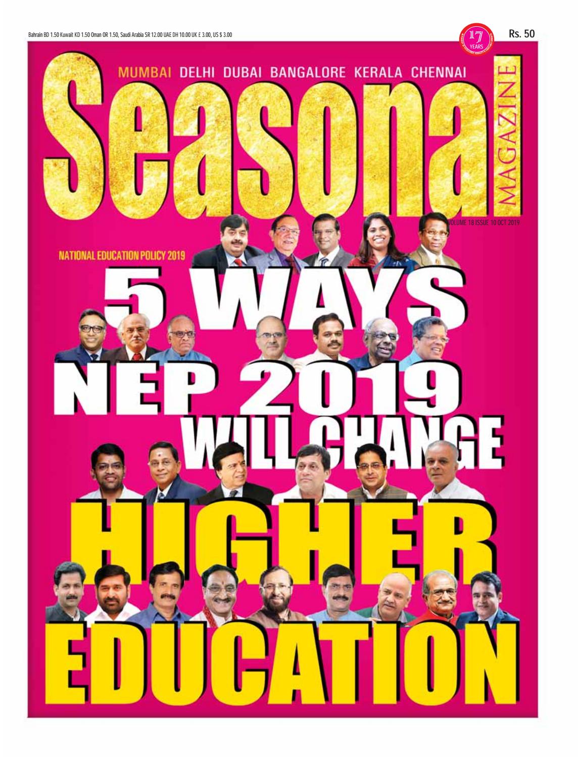 Seasonal Magazine - Latest Issue - October 2019 by John Antony - Issuu