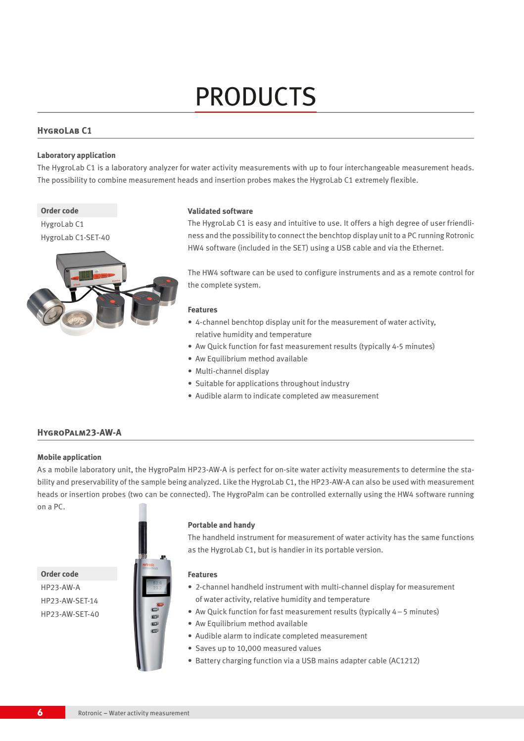 Solutions for measurement and monitoring of water activity (2018) by ...