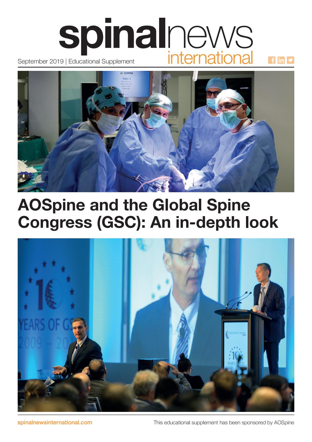 AOSpine and the Global Spine Congress (GSC): An in-depth look by BIBA ...