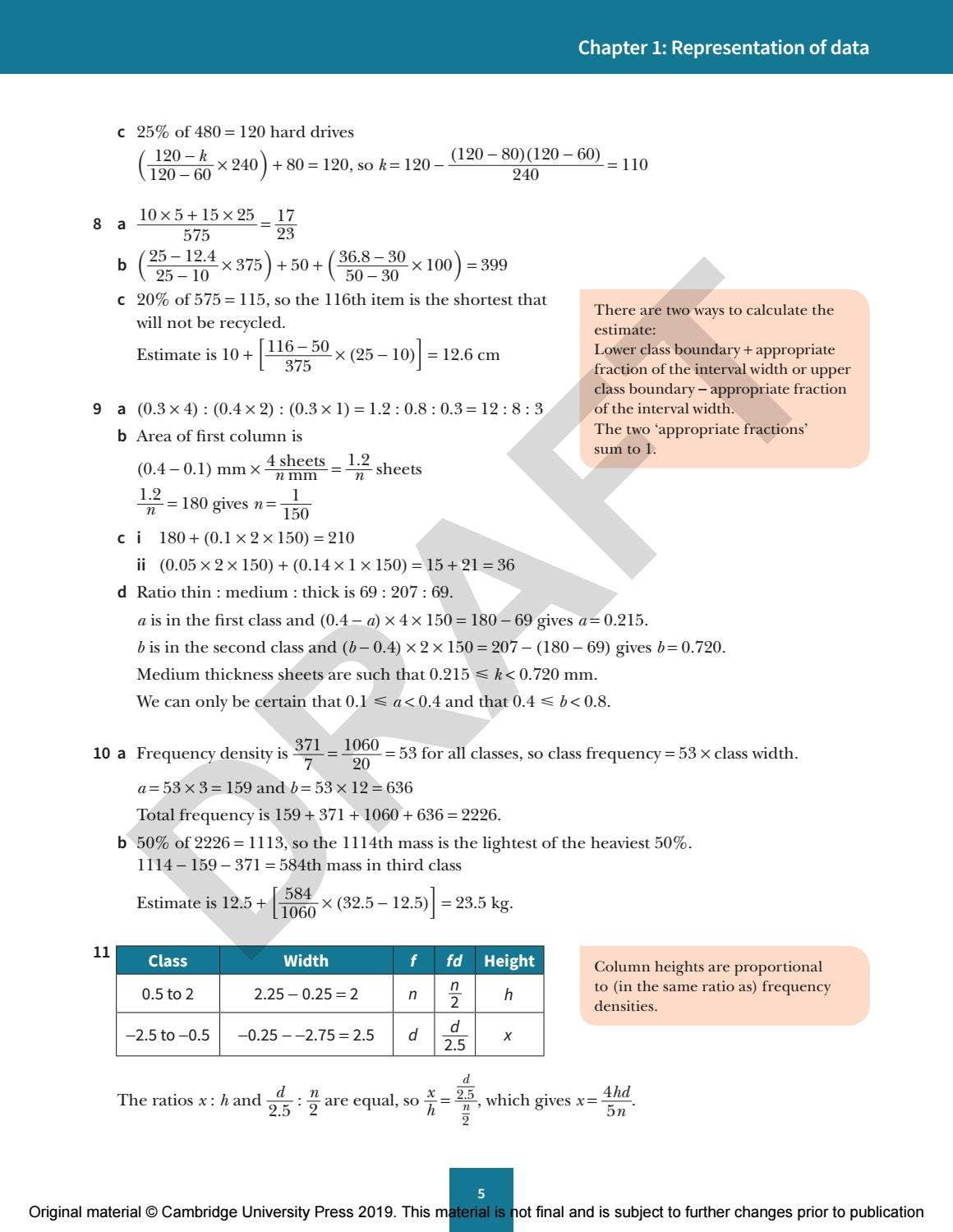 Probability and Statistics 1 sample by Cambridge International ...