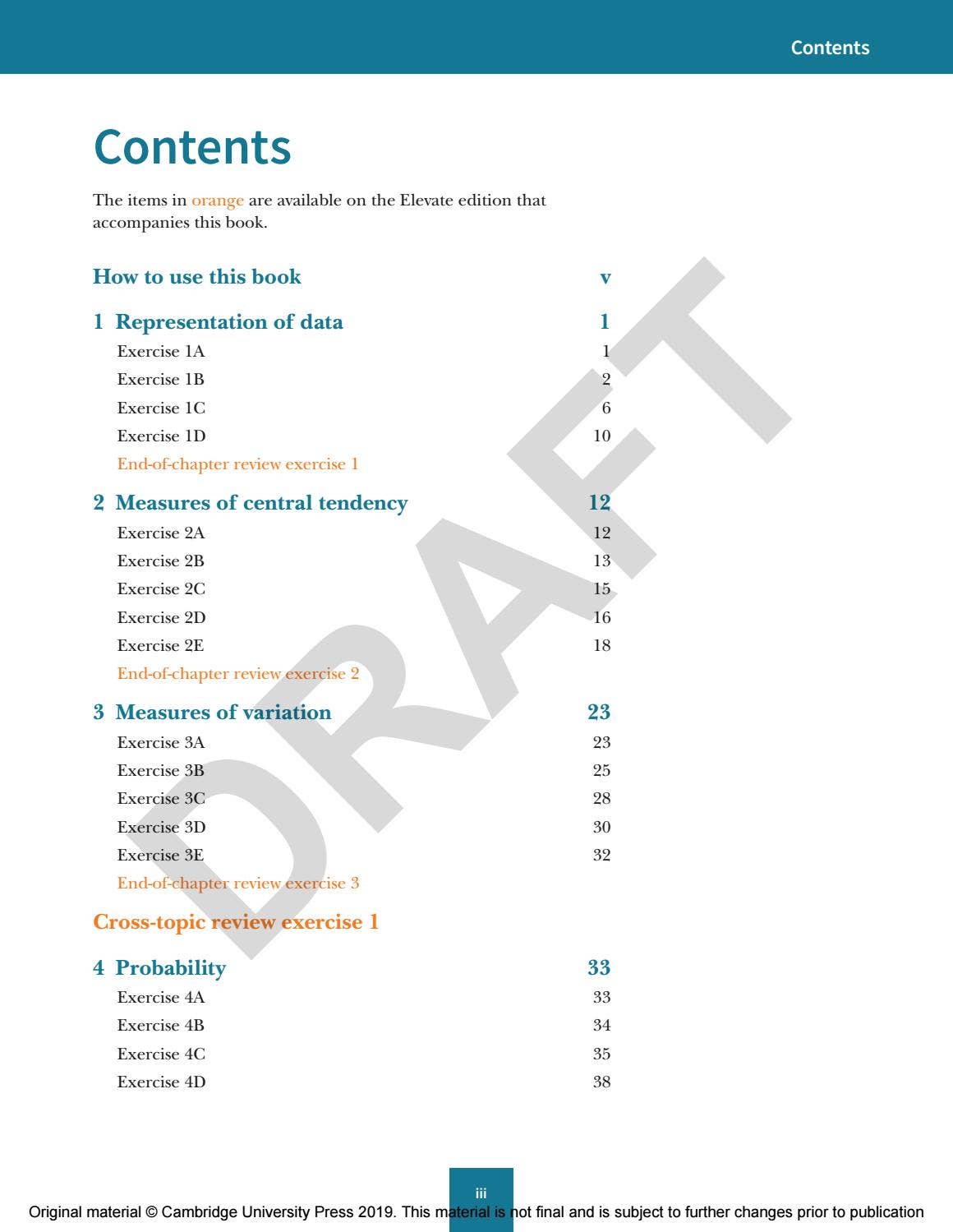 Probability and Statistics 1 sample by Cambridge International ...