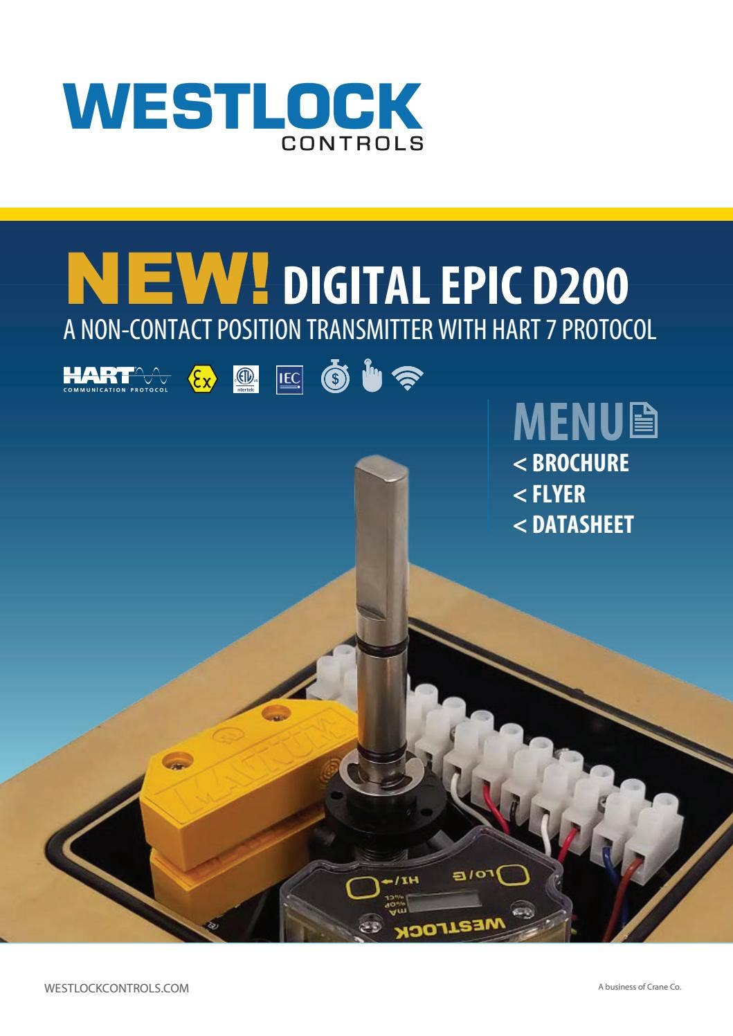 WESTLOCK CONTROLS – DIGITAL EPIC D200 DIGITAL POSITION TRANSMITTER by ...