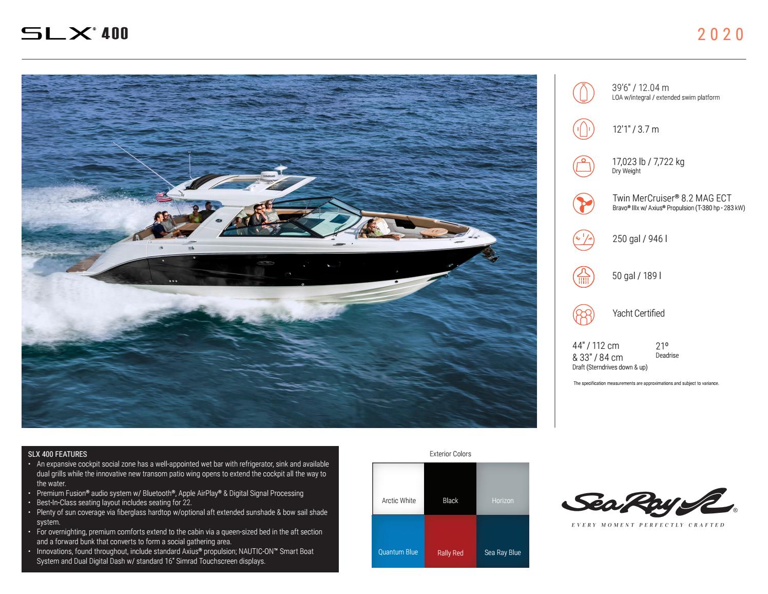 Spezifikation SLX 400 by TopYacht - Issuu