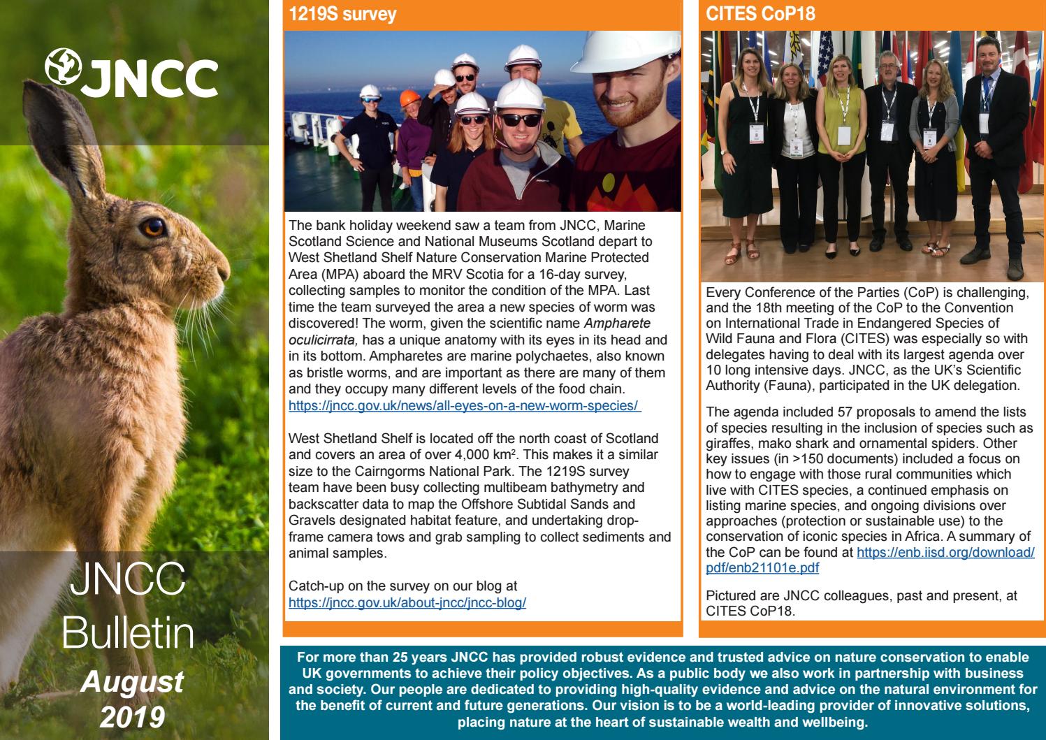 JNCC Bulletin August 2019 by jncc_uk - Issuu