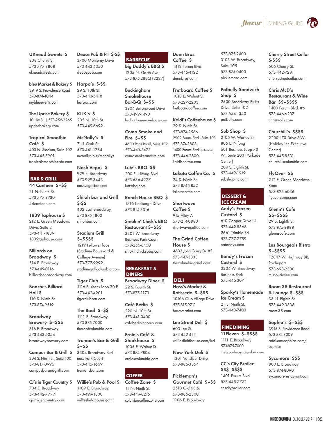 Inside Columbia Magazine October 2019 by Inside Columbia Magazine - Issuu