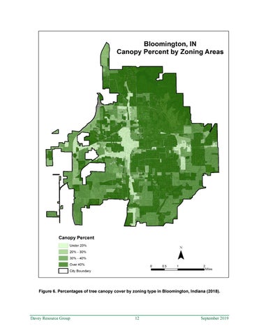 Bloomington Tree Canopy Summary Report, September 2019 by Bloomington ...