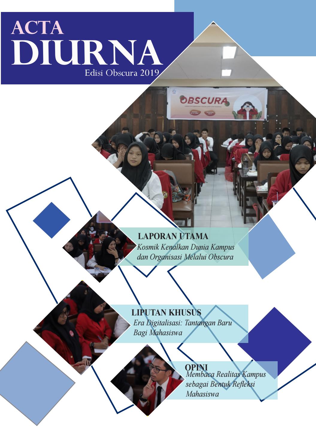 Acta Diurna Edisi Obscura 2019 by Baruga Kosmik UH - Issuu