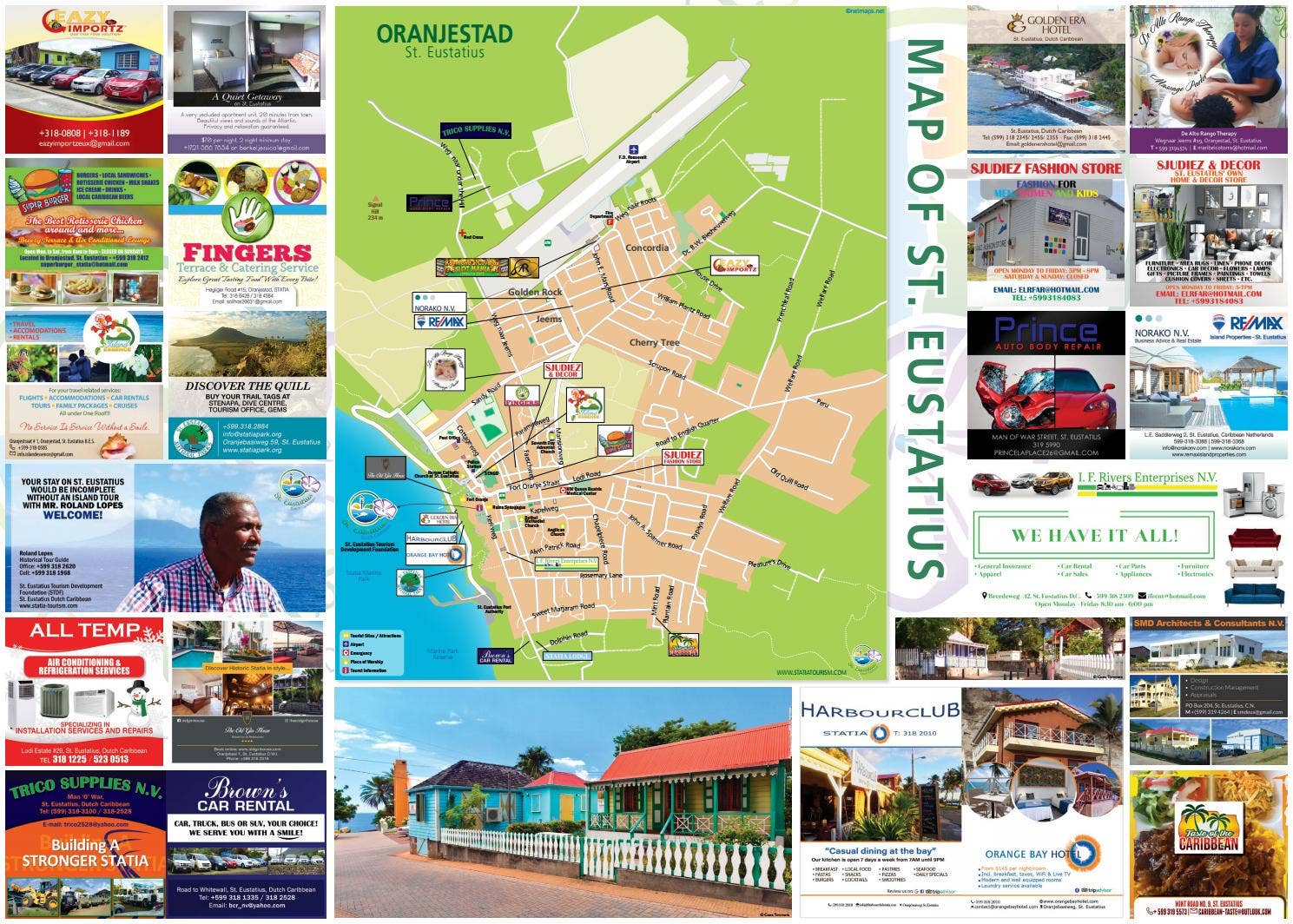 Map of Statia ONLINE with links to advertisers websites by media ...