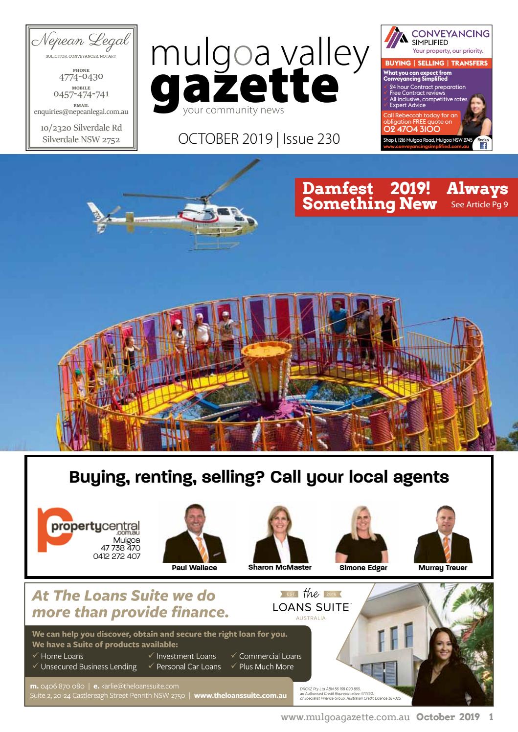 Mulgoa Valley Gazette October 2019 by District Gazette - Issuu