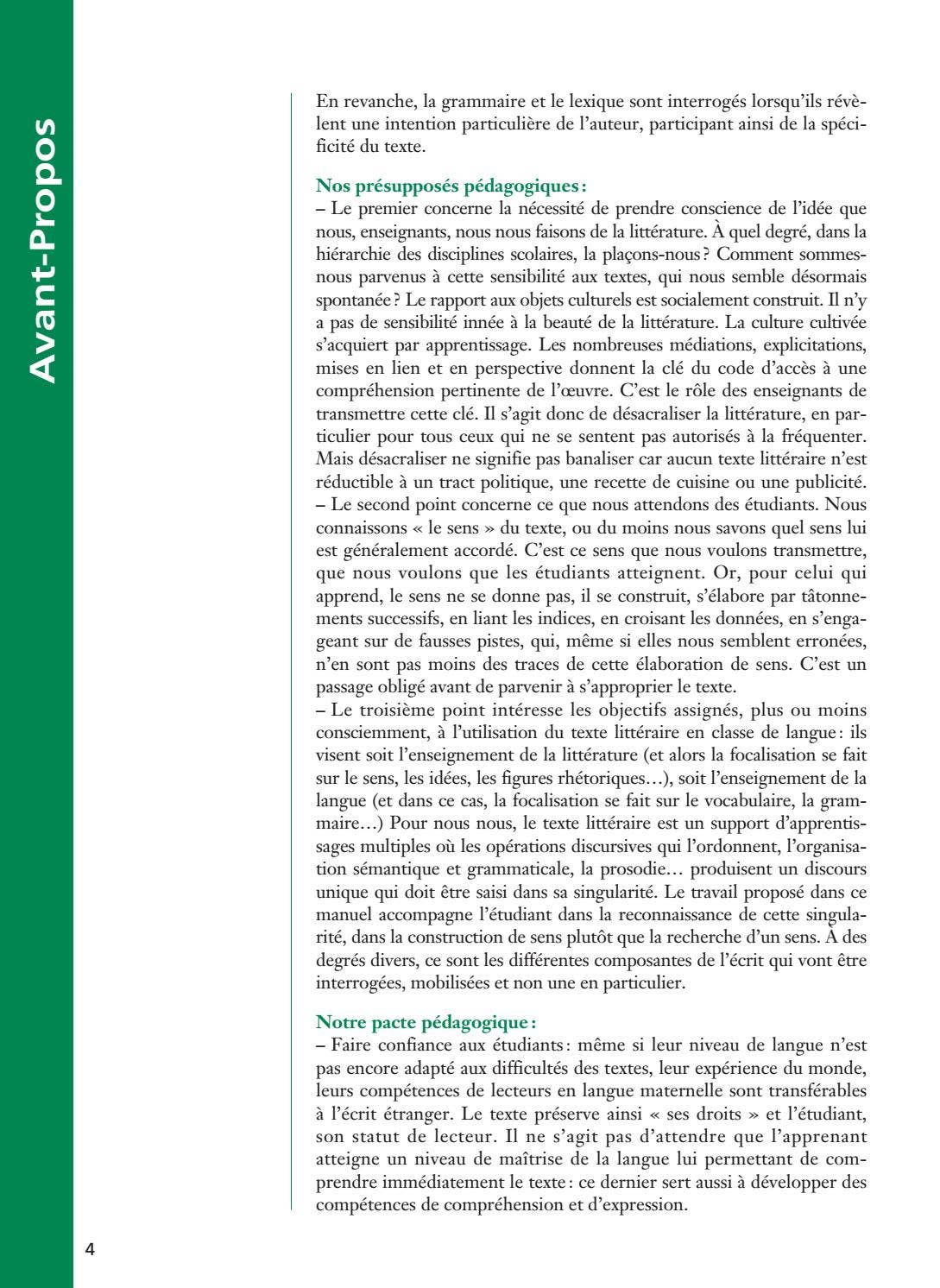 Littérature progressive du français - Niveau avancé - Livre - Nouvelle ...