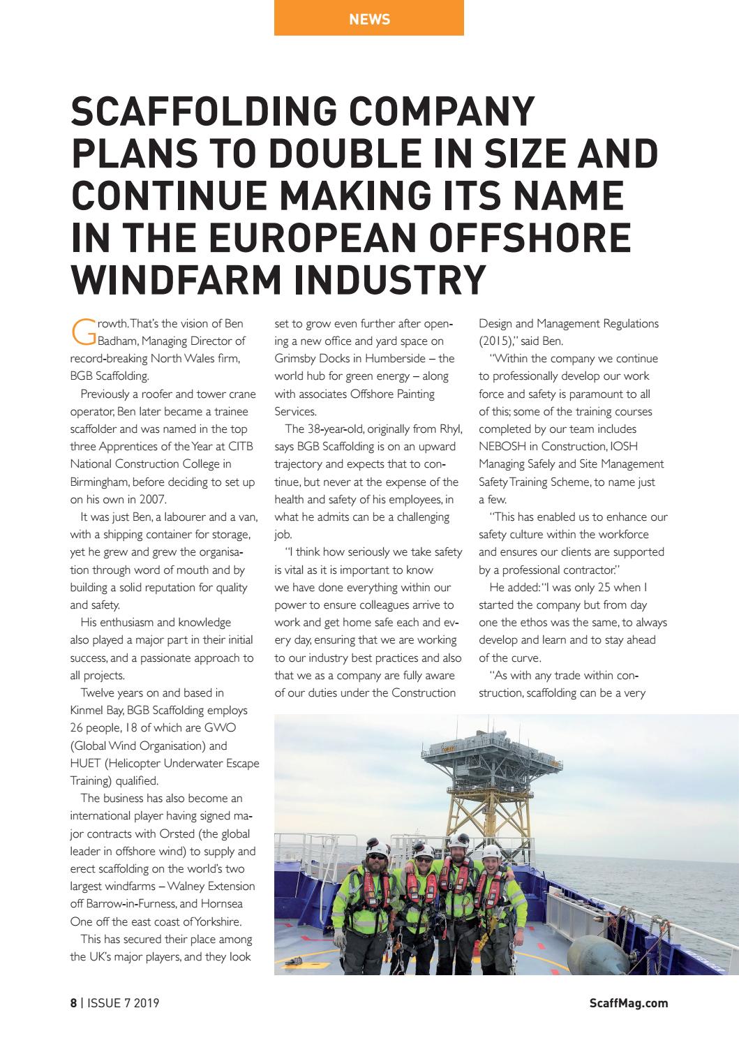 ScaffMag The Scaffolding Magazine Issue 7 by ScaffMag - Issuu