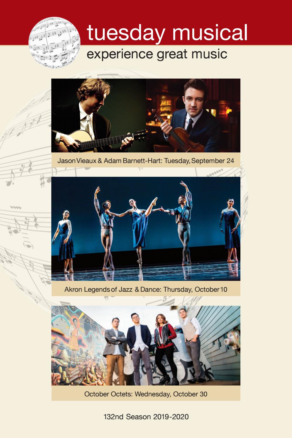 Tuesday Musical – September 24, October 10, 30 Concerts by Live ...