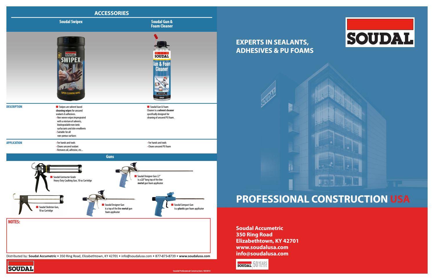 Soudal Product Brochure by Ram Tool Construction Supply Co. - Issuu