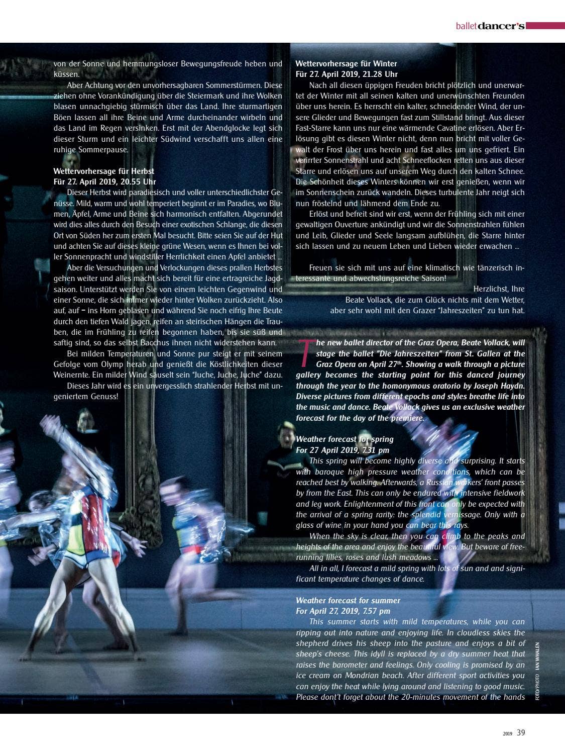 Dancer's Magazine Issue 2019 by dancer’s – culture & lifestyle magazine ...