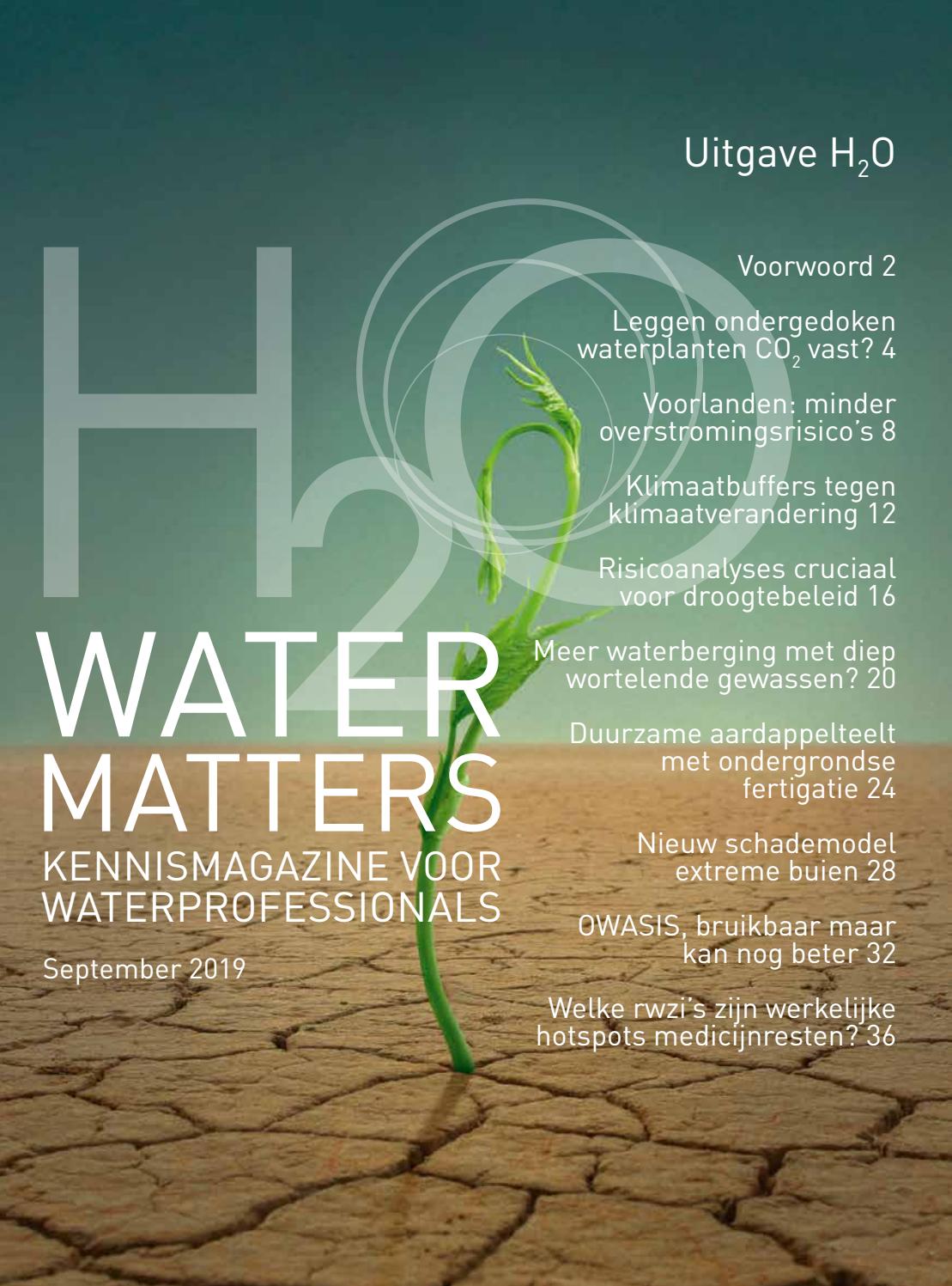 Water Matters - september 2019 by H2O magazine - Issuu