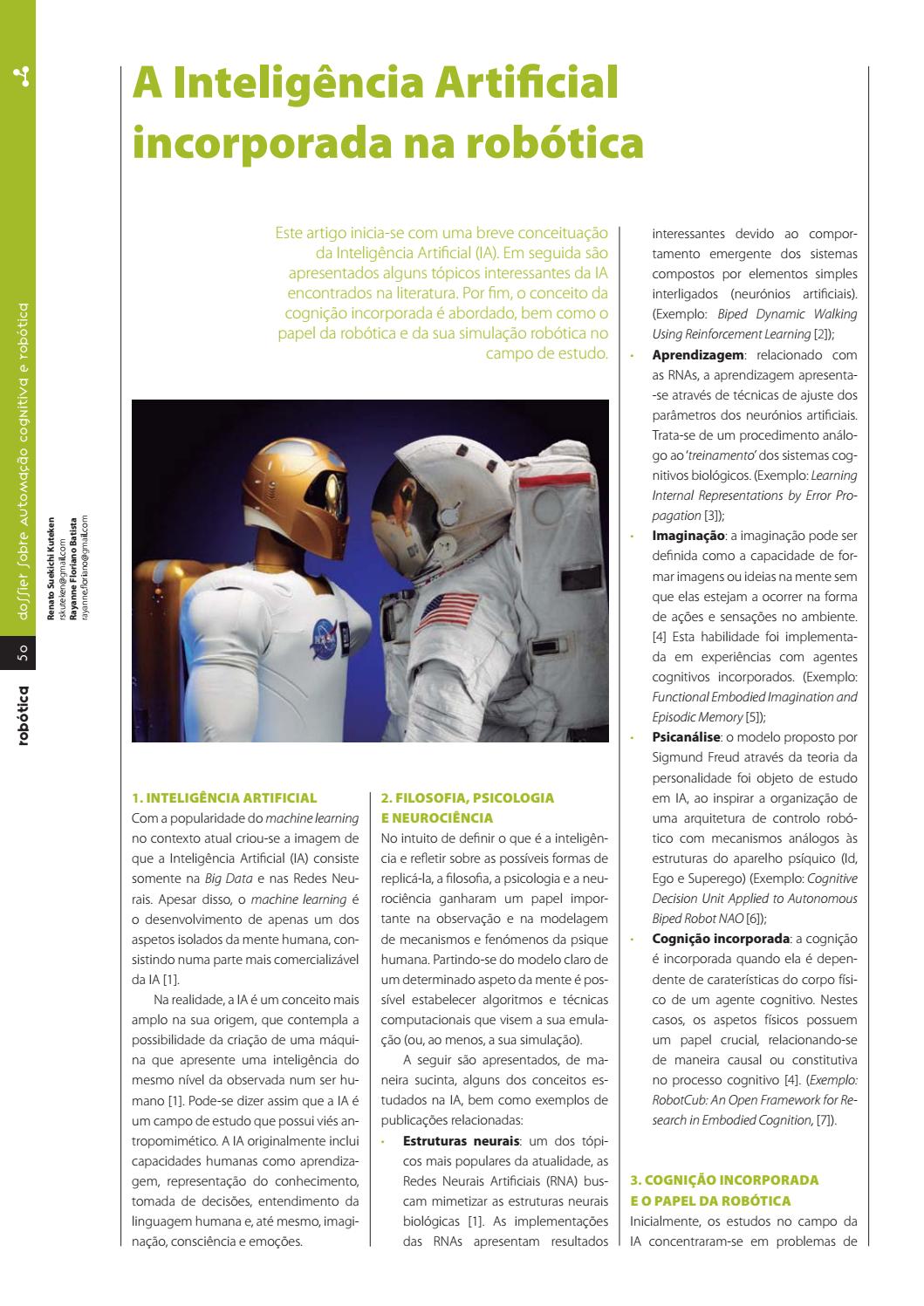 A Inteligência Artificial incorporada na robótica by cie - Issuu