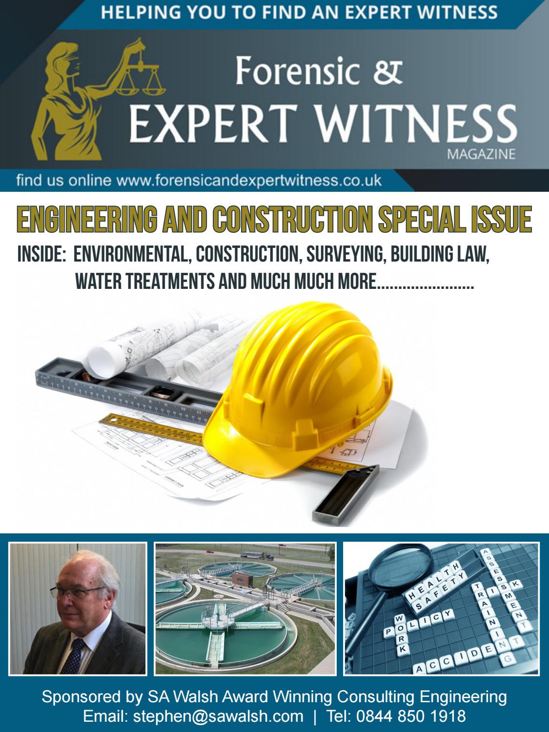 Forensic & Expert Witness magazine construction special 2019 with SA ...