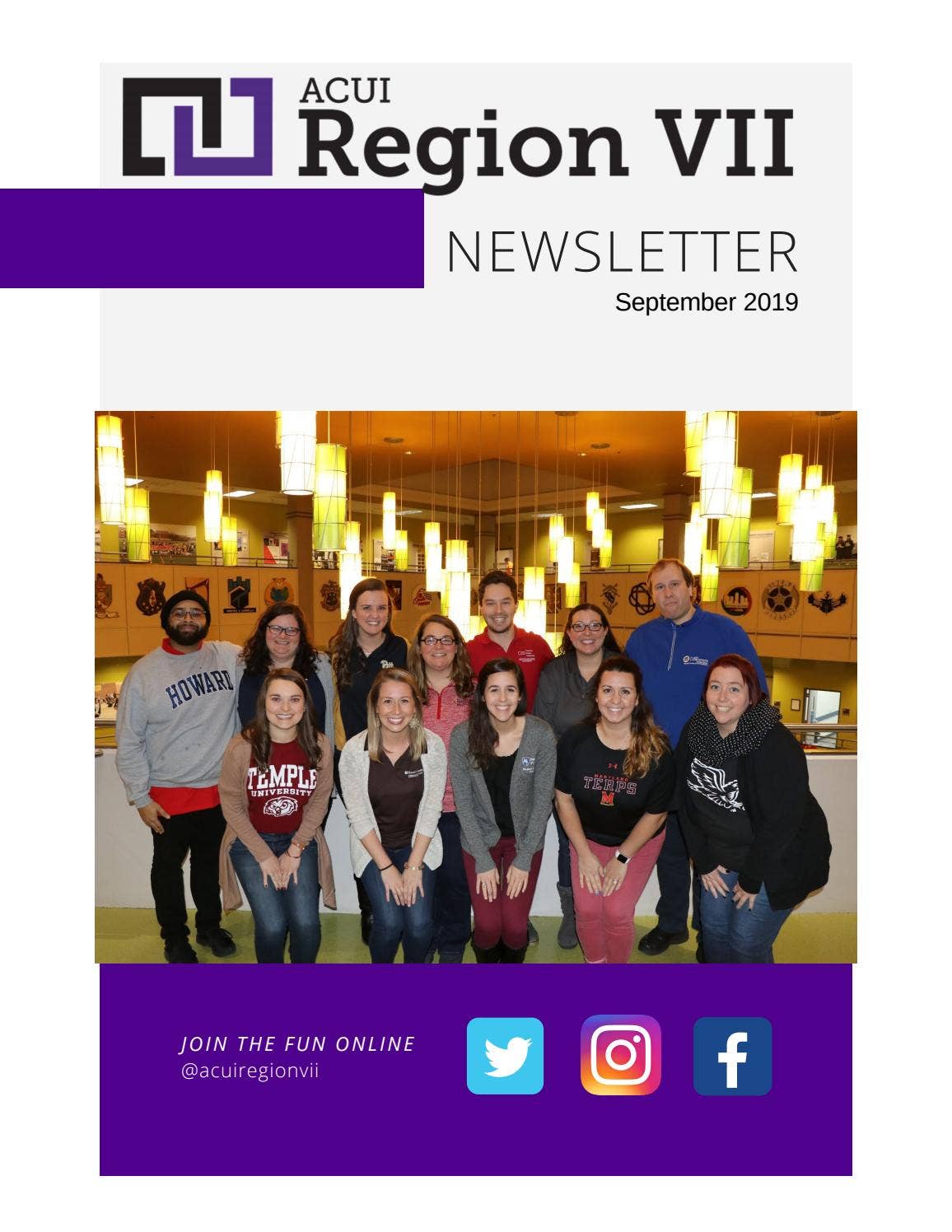 Region VII Newsletter September 2019 by ACUI - Issuu
