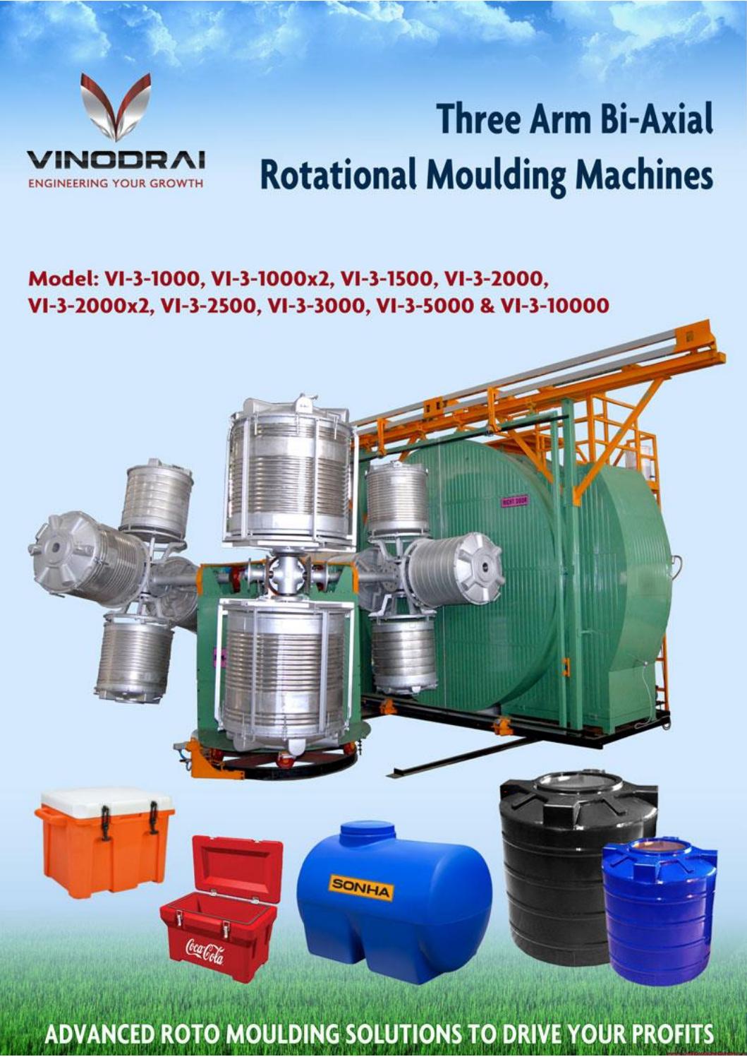 Three Arm Bi-Axial Rotational Moulding Machine by Sunil Raithatha - Issuu