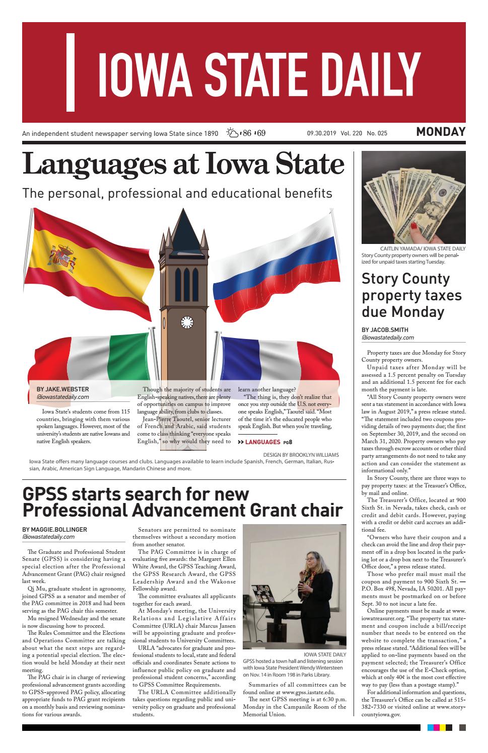 9.30.19 by Iowa State Daily - Issuu