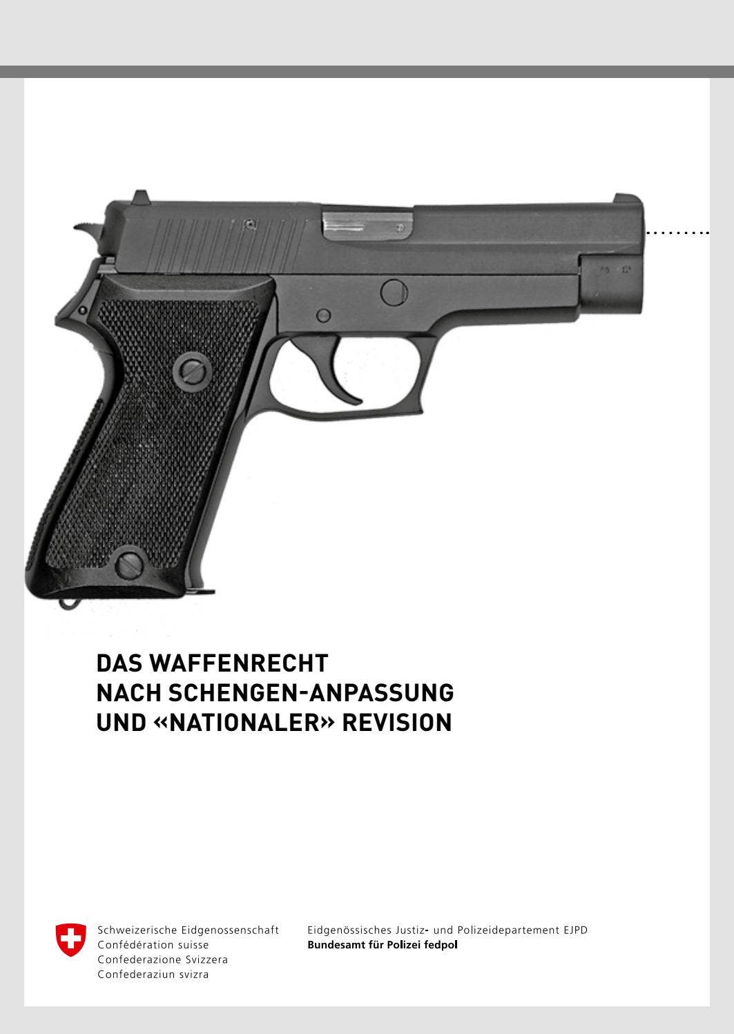 Schaffhauser Polizei Waffengesetz by Informatik Schaffhausen - Issuu