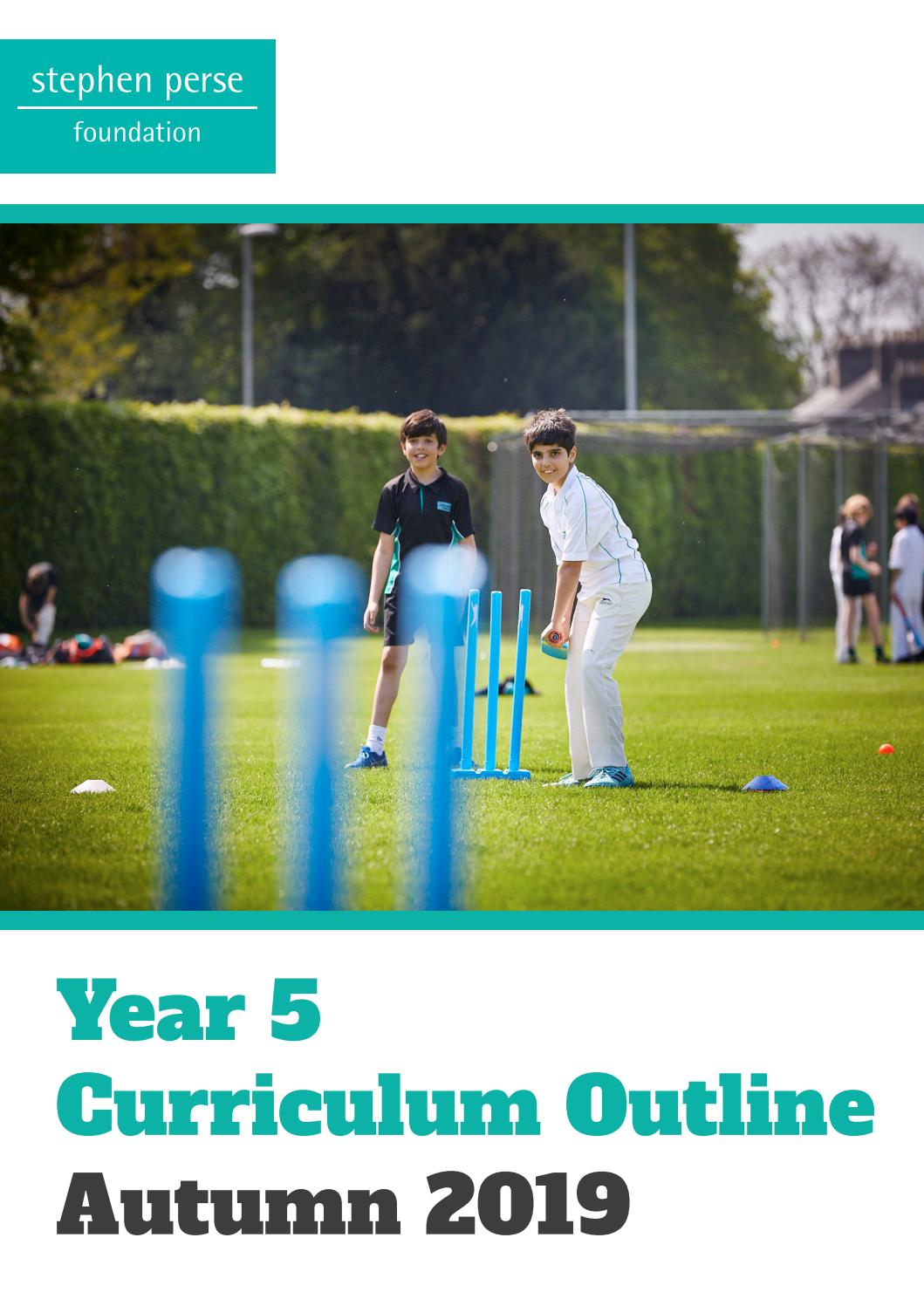 Year 5 Curriculum Outline - Autumn 2019 by Stephen Perse Foundation - Issuu